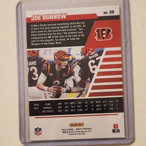 Other | Joe Burrow Football Card | Poshmark